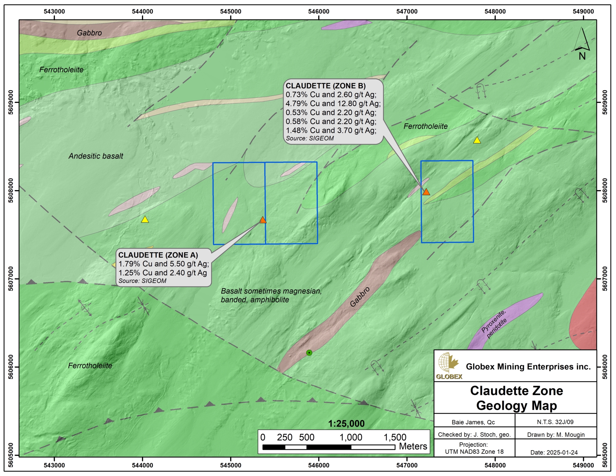 Claudette Zone – Globex Mining