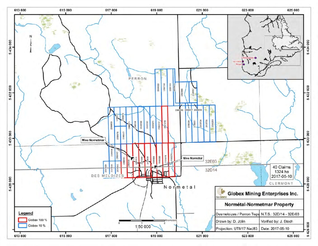 Normetal/Normetmar Mine – Globex Mining