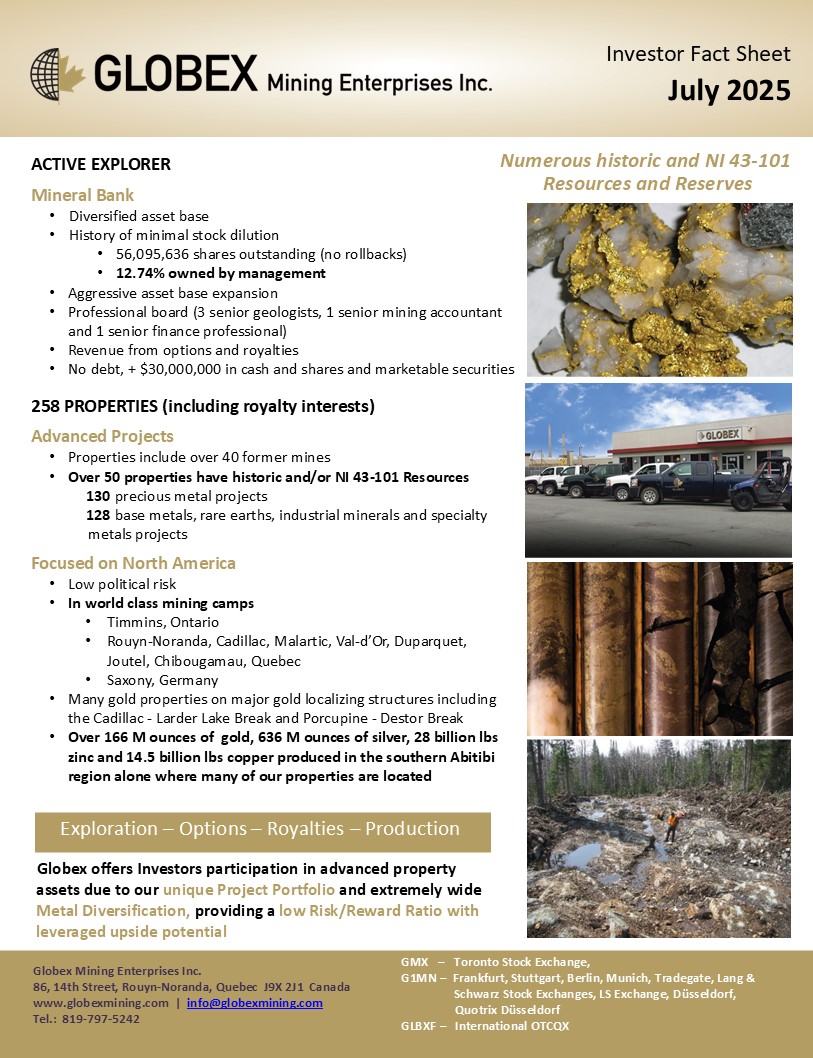 Fact Sheet – Globex Mining